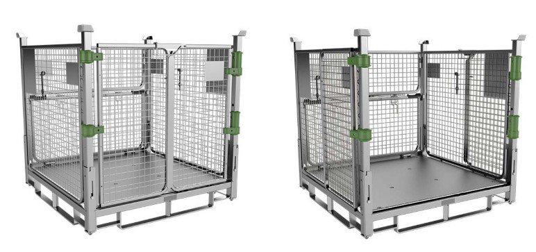 Retail Folding Stillage with Double Doors | Steel Cage | Steel Stillage ...